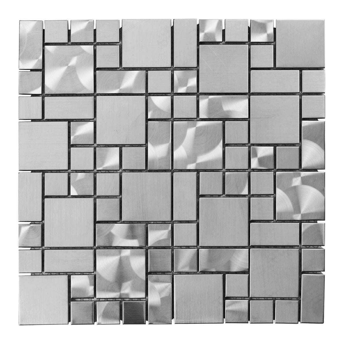 TDH22MDR Stainless Steel Square Pattern Jeweling Metallic Brushed Nick ...