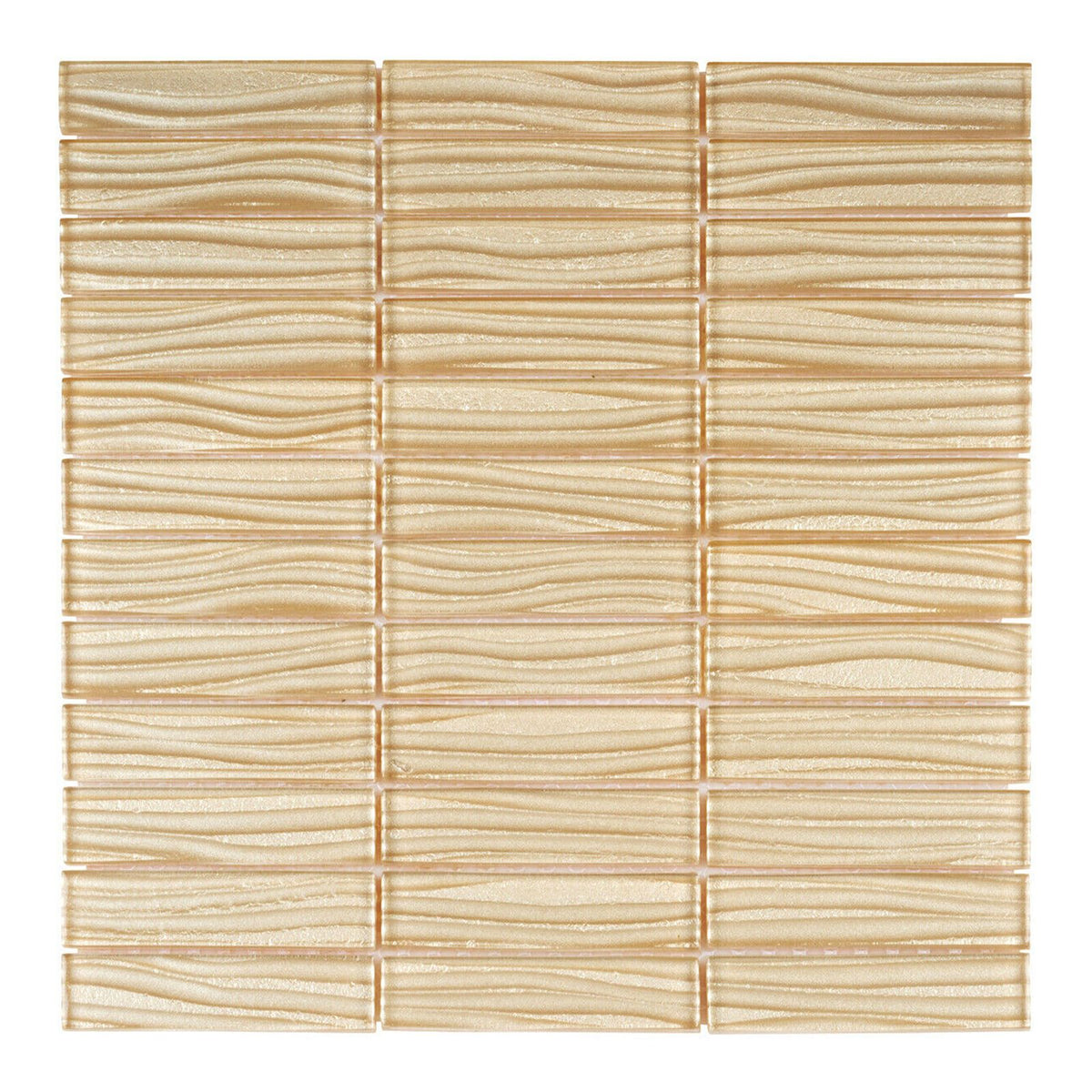 TDH42MO Ivory Crystal Wavy Glass Mosaic Tile — Modket